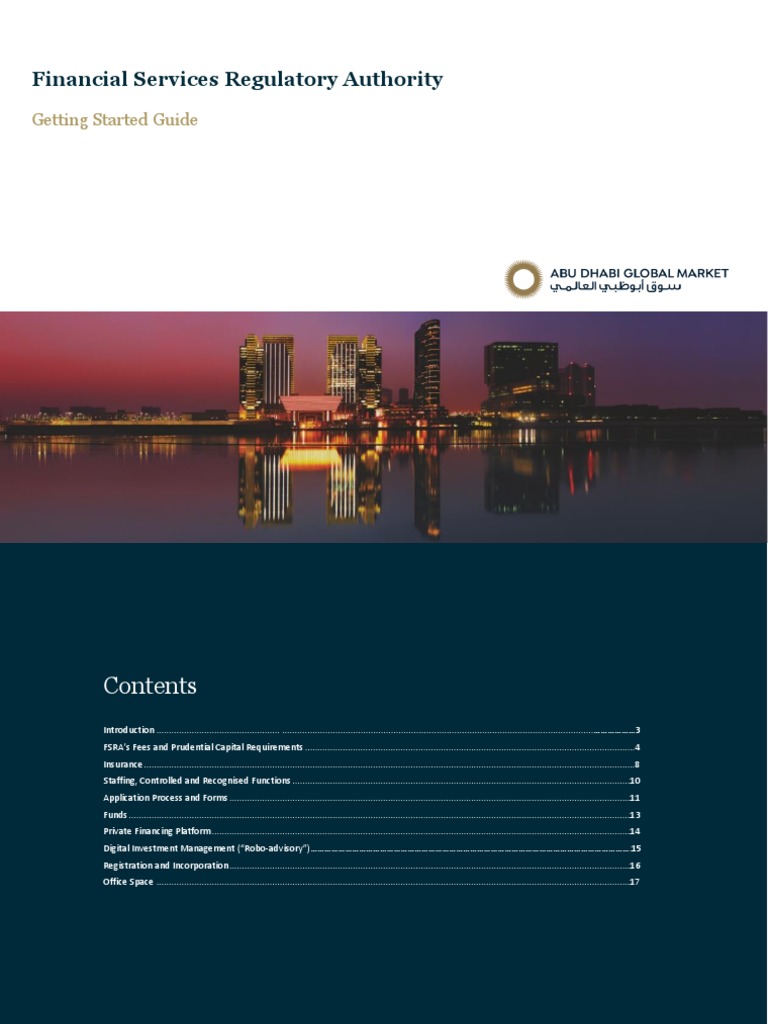 Financial Services Regulatory Authority: Getting Started Guide | PDF ...