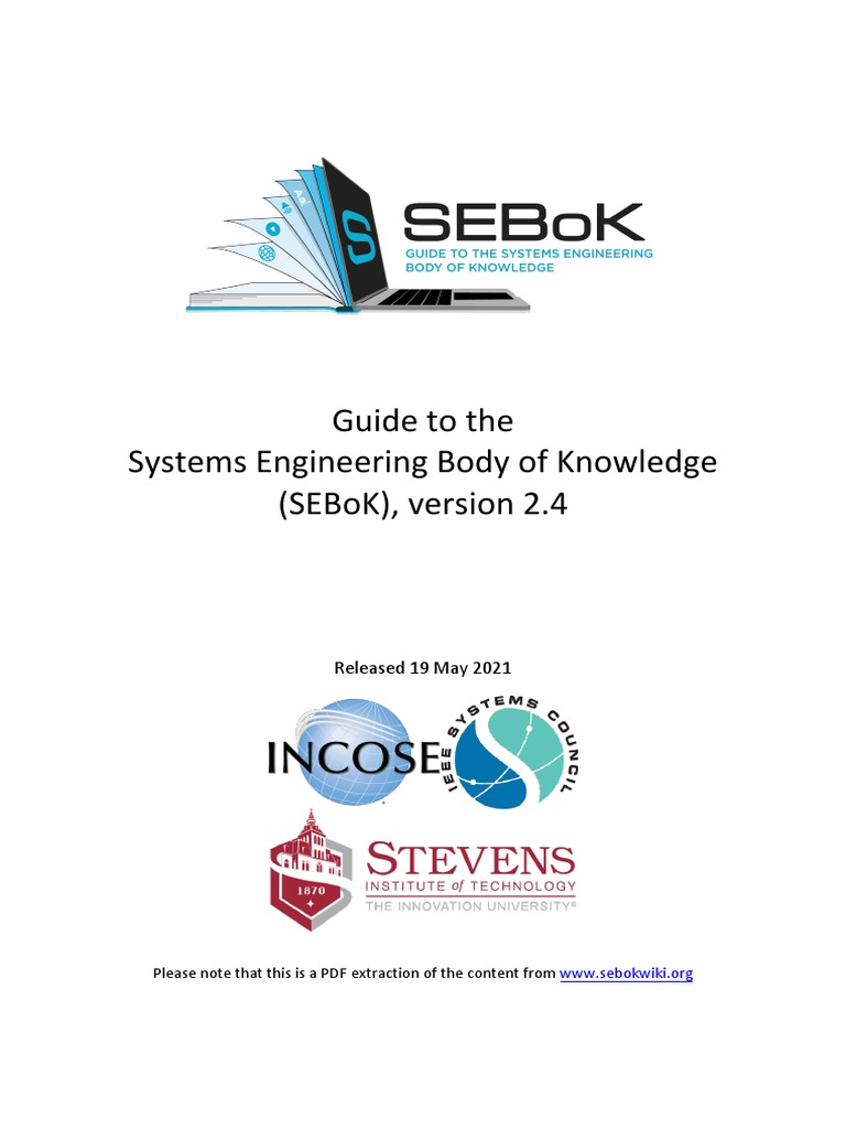 SEBOK-Guide To The Systems Engineering Body of Knowledge, V. 2.4 | PDF ...