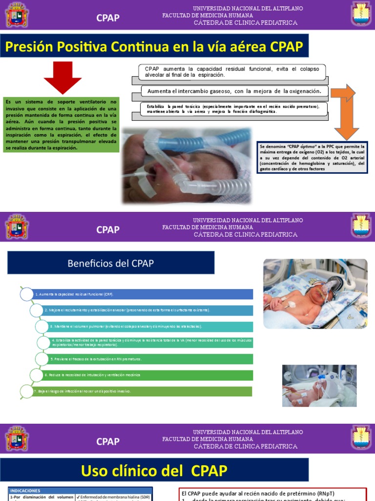 CPAP Ventilacion Mecanica y Oxigenoterapia | PDF | Sistema respiratorio ...