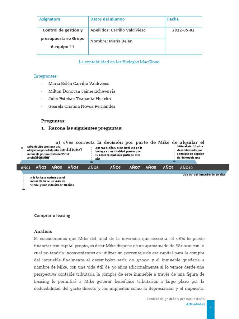 Caso práctico1-Bodegas-Maccloud | PDF | Bancos | Interés