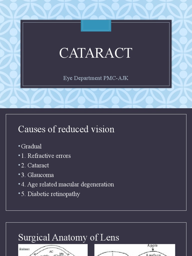 Understanding Cataracts: Causes, Symptoms, and Treatment | PDF ...