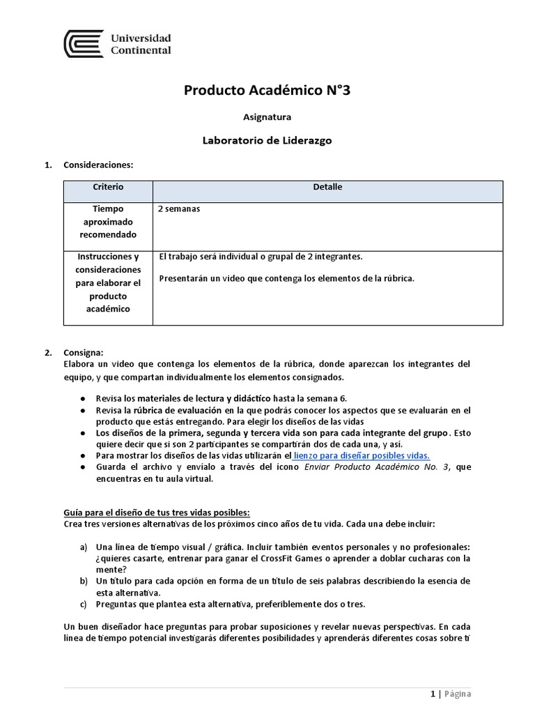 Producto Académico 3.Vf | PDF | Comunicación | Rúbrica (Académica)
