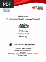 Stage 3 Hippo Exam Sample Test | PDF