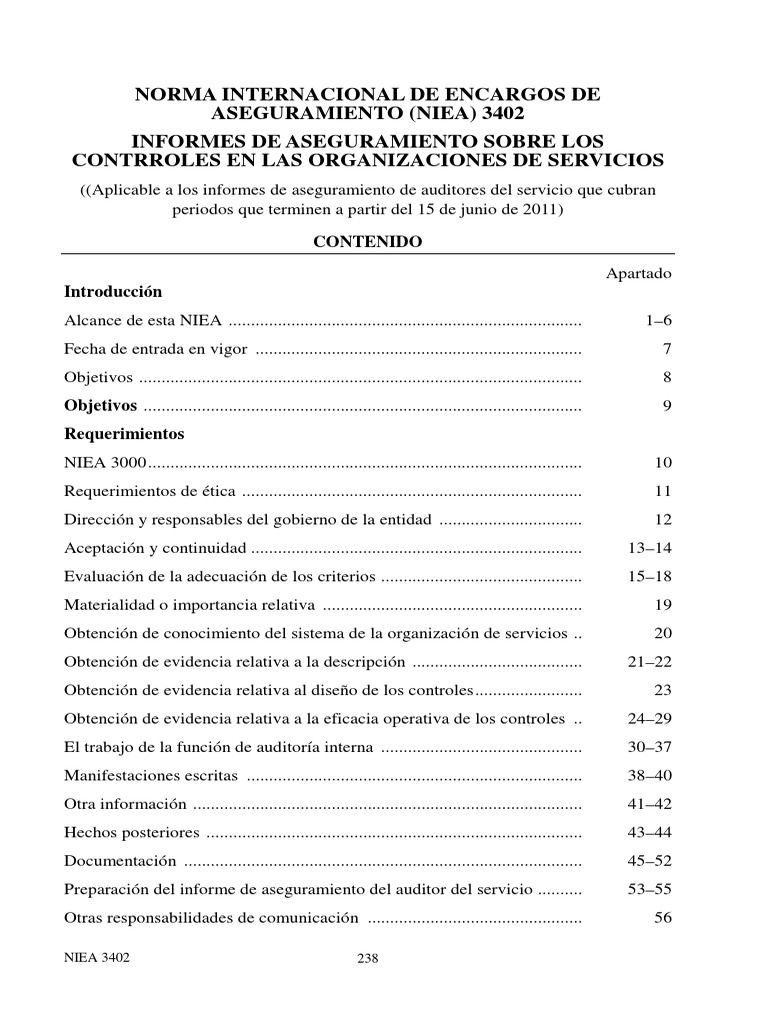 Isae 3402 | PDF | Contralor | Auditoría Isae 3402 | PDF | Contralor | Auditoría