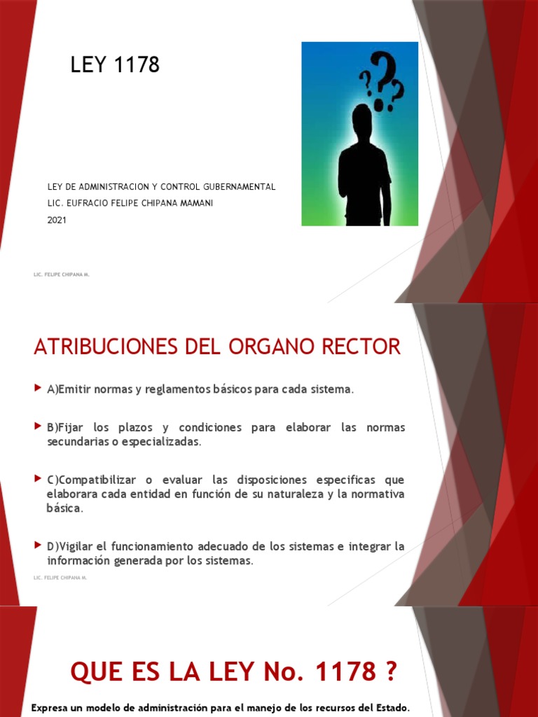 Ley 1178 | PDF | Presupuesto | Auditoría