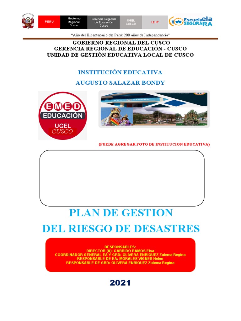 PLAN GRD Salazar | PDF | Riesgo | Radiación