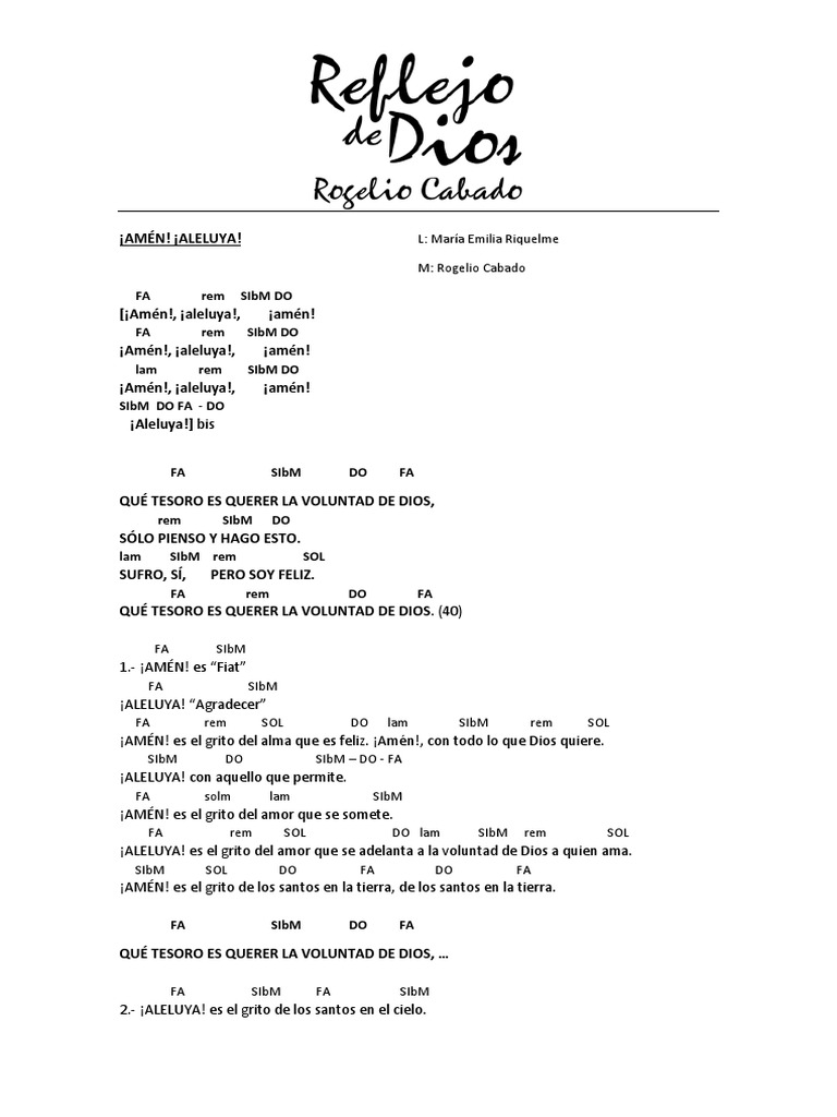 Amen Aleluya | PDF