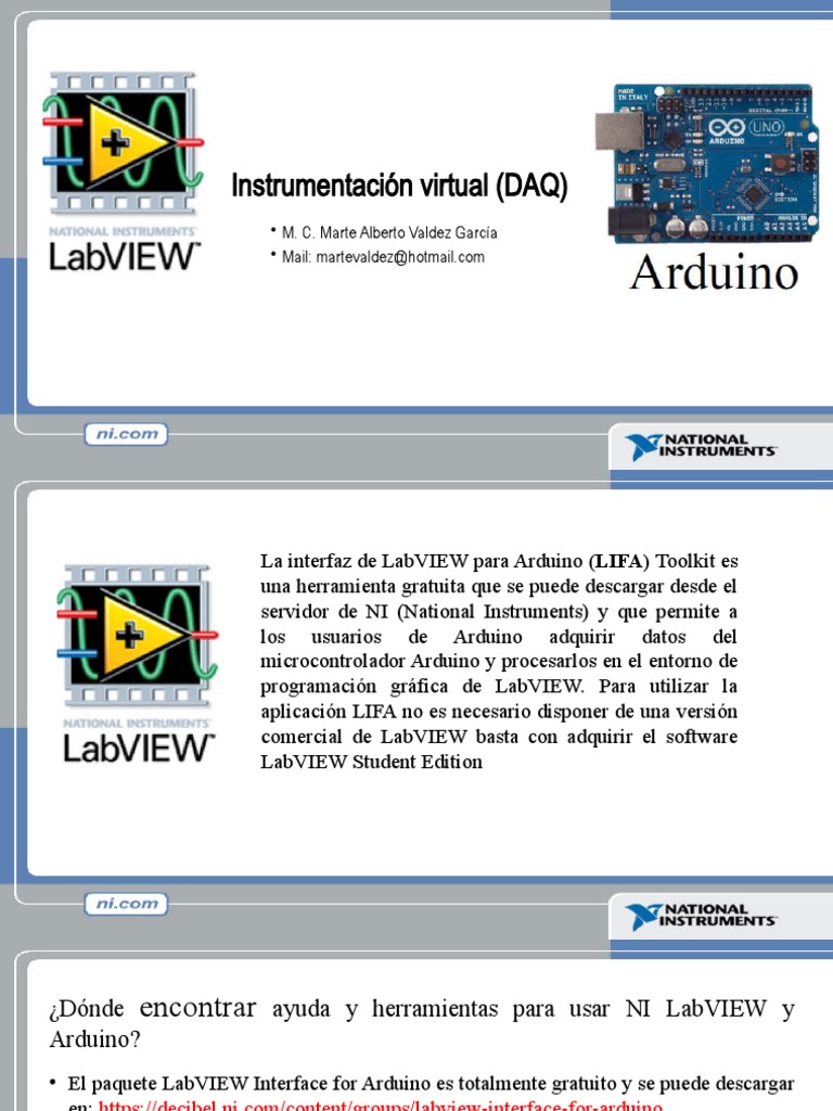 Instrumentación Virtual (DAQ)(Arduino) | PDF | Arduino | Hardware de la ...
