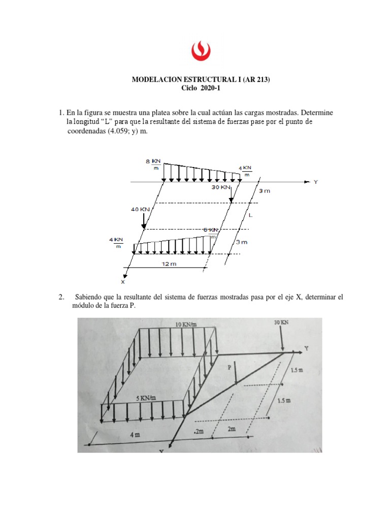 Cargas Distribuidas Ejercicios | PDF