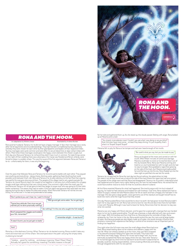 Rona and The Moon Booklet | PDF