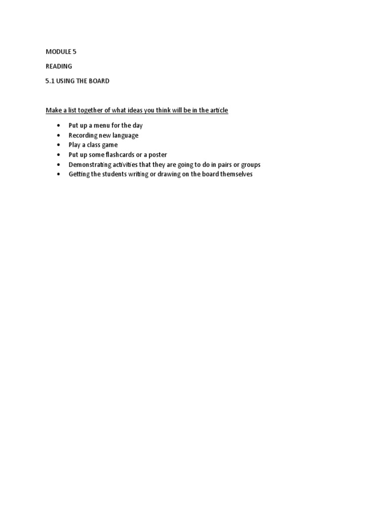 Module 5 Reading | PDF | Language Arts & Discipline