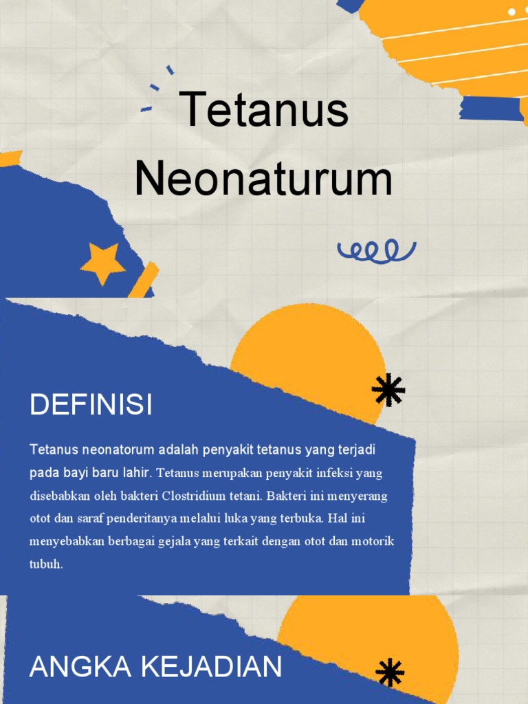 Tetanus Neonatorum: Gejala dan Pencegahan | PDF | Kesehatan Holistik ...