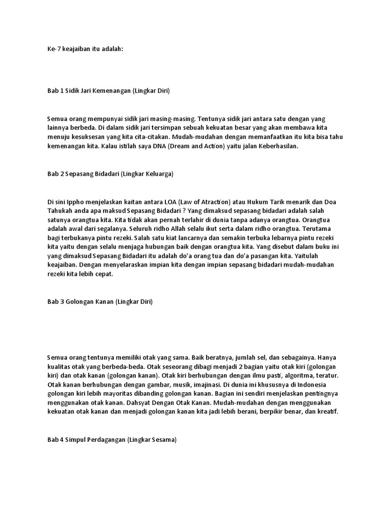 7 Keajaiban Rezeki | PDF | Pengembangan Diri