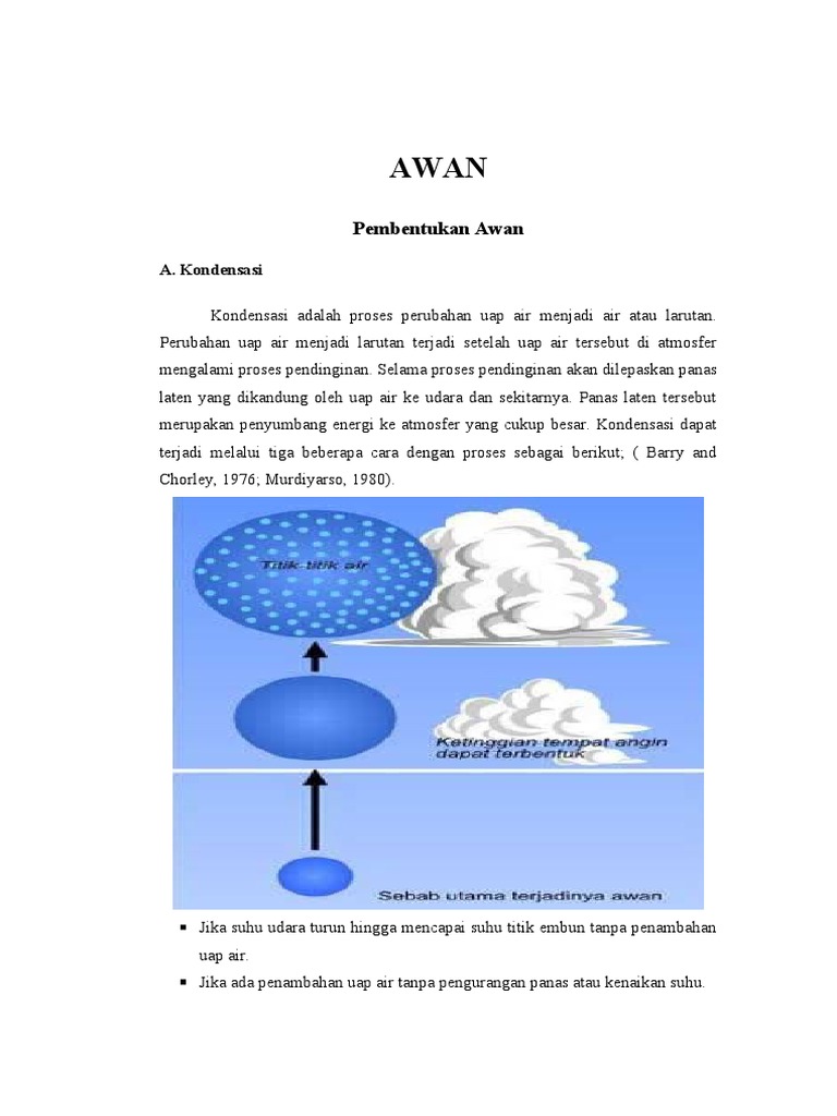 Proses Pembentukan Awan | PDF