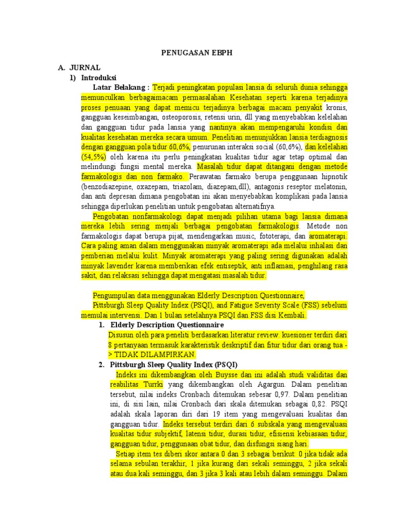 Penugasan Ebph | PDF