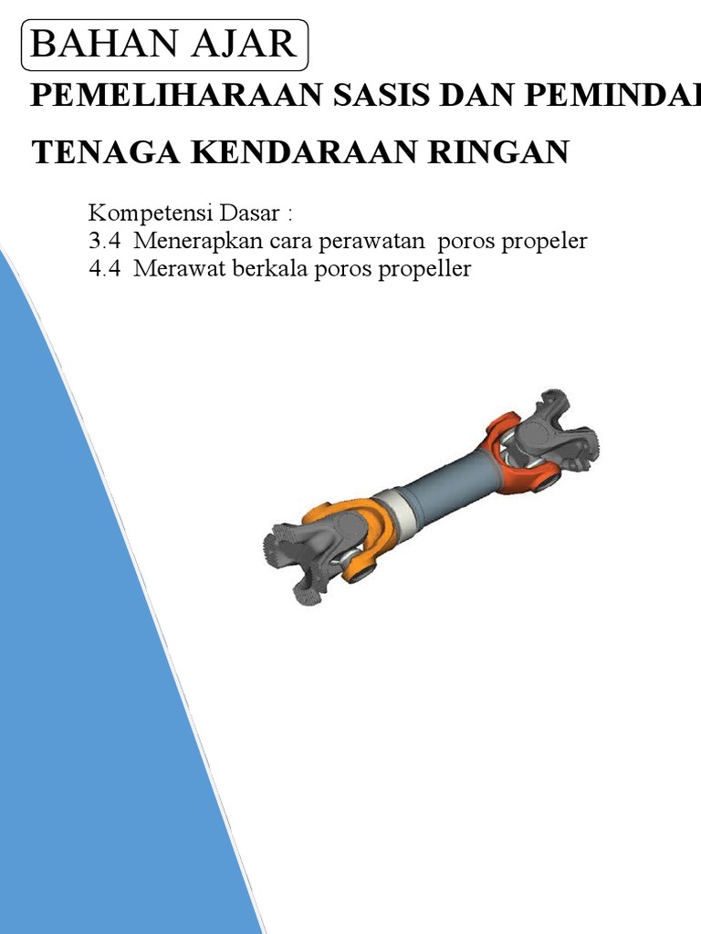 Pemeliharaan Poros Propeler Kendaraan | PDF | Komputer | Teknologi ...
