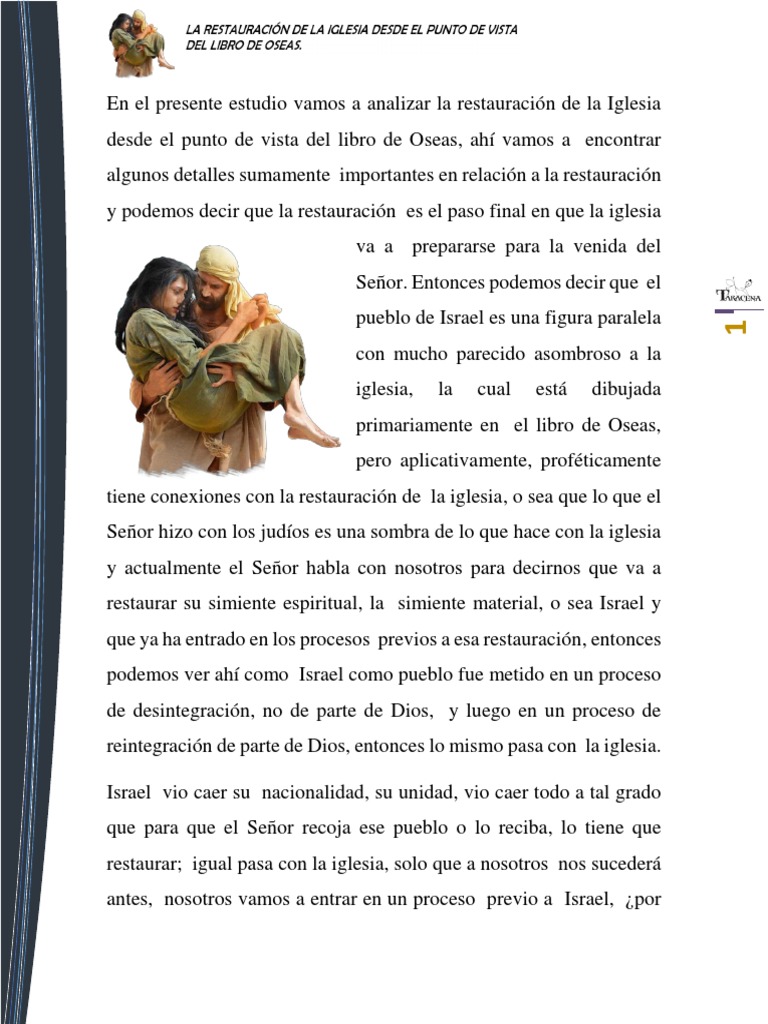 Estudio Del Libro De Oseas Resumen Libro De Oseas Pdf Amor
