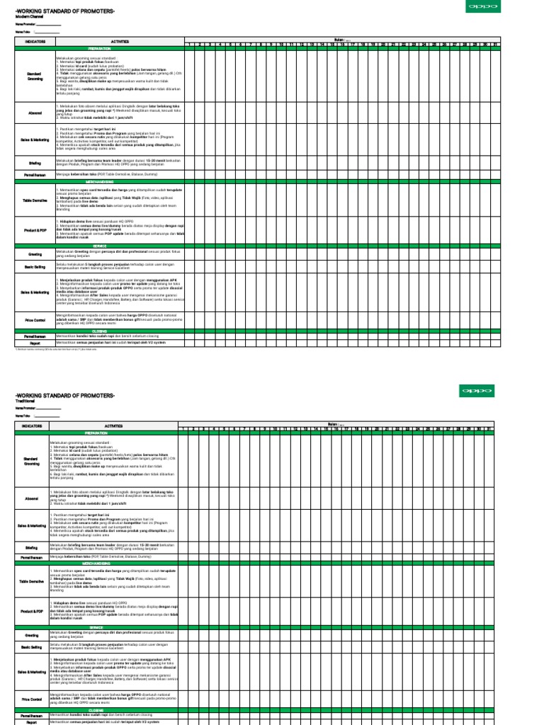 Working Standard Promoter - 89 - 31 | PDF