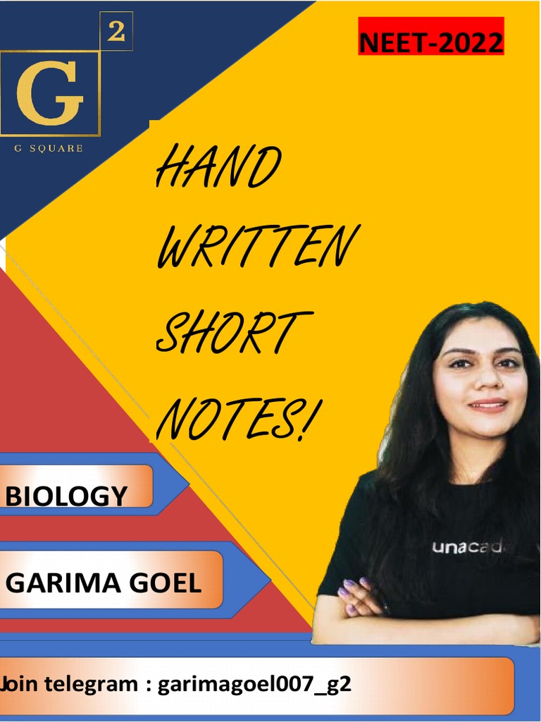 Animal Tissue Short Notes @g2 | PDF