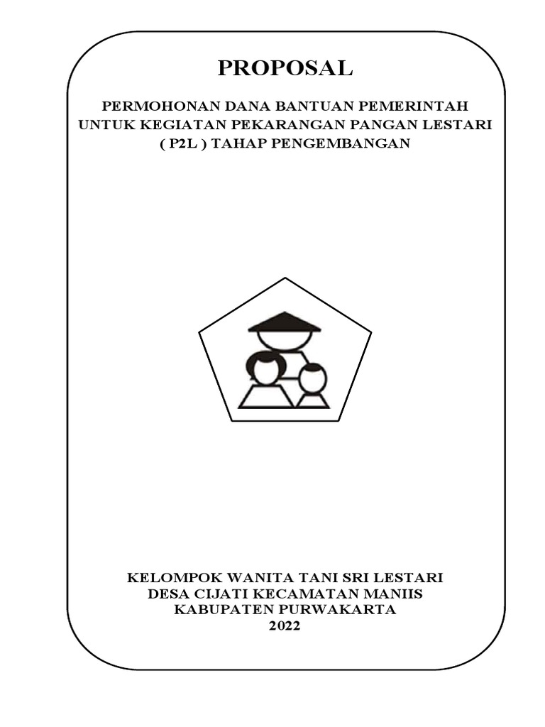 Proposal Dana P2L KWT Sri Lestari | PDF