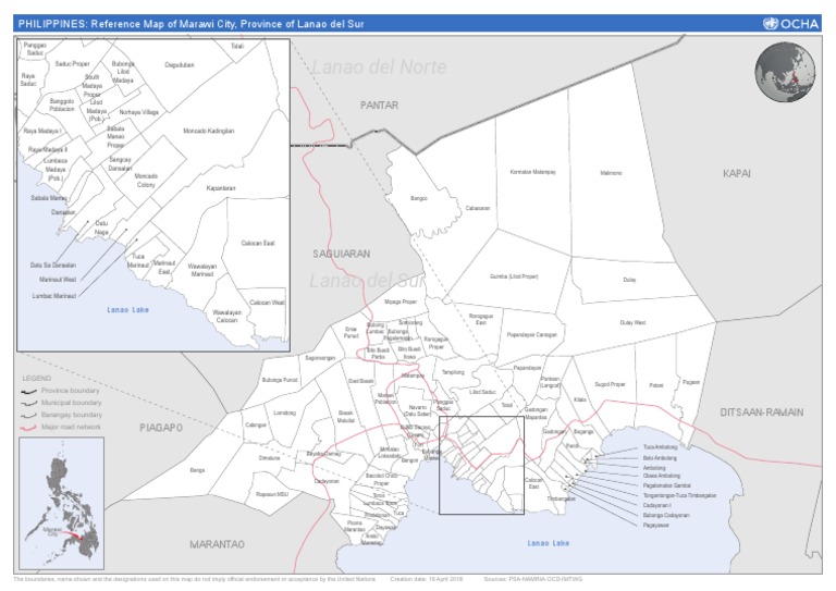 Marawi City Barangay Reference Map | PDF