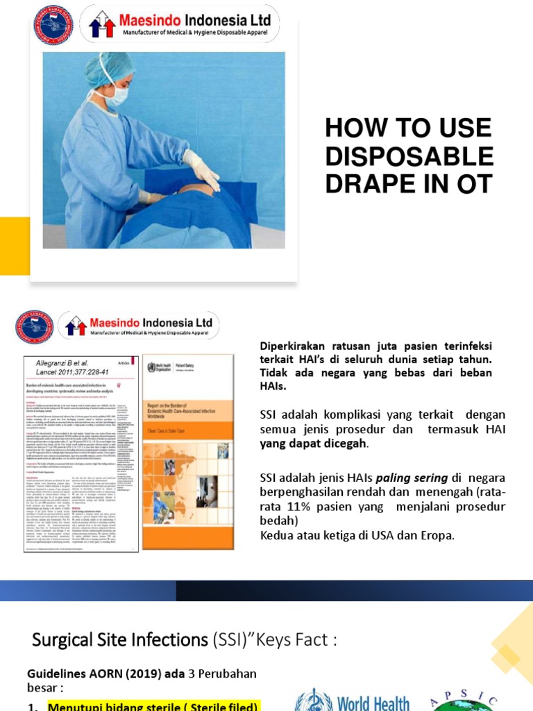 How To Use Disposable Drape in Ot | PDF