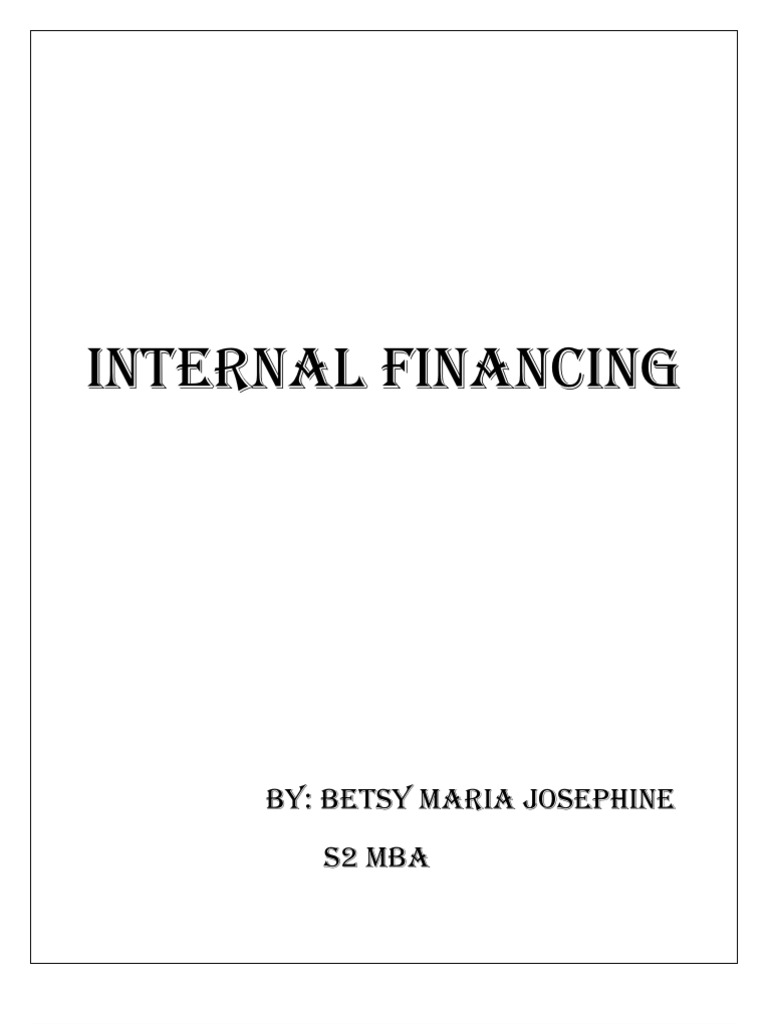 Internal Financing | PDF | Finance & Money Management