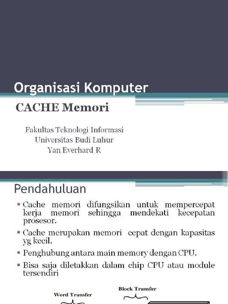 Anisasi Komputer - Chace Memory | PDF