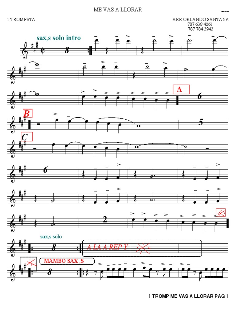 Me Vas A Llorar 1 Tromp | PDF