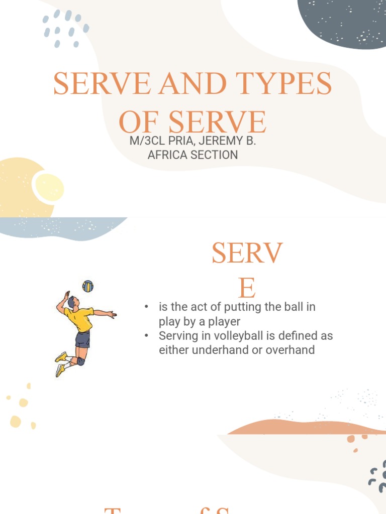 Serve and Types of Serve | PDF | Pitcher | Hand