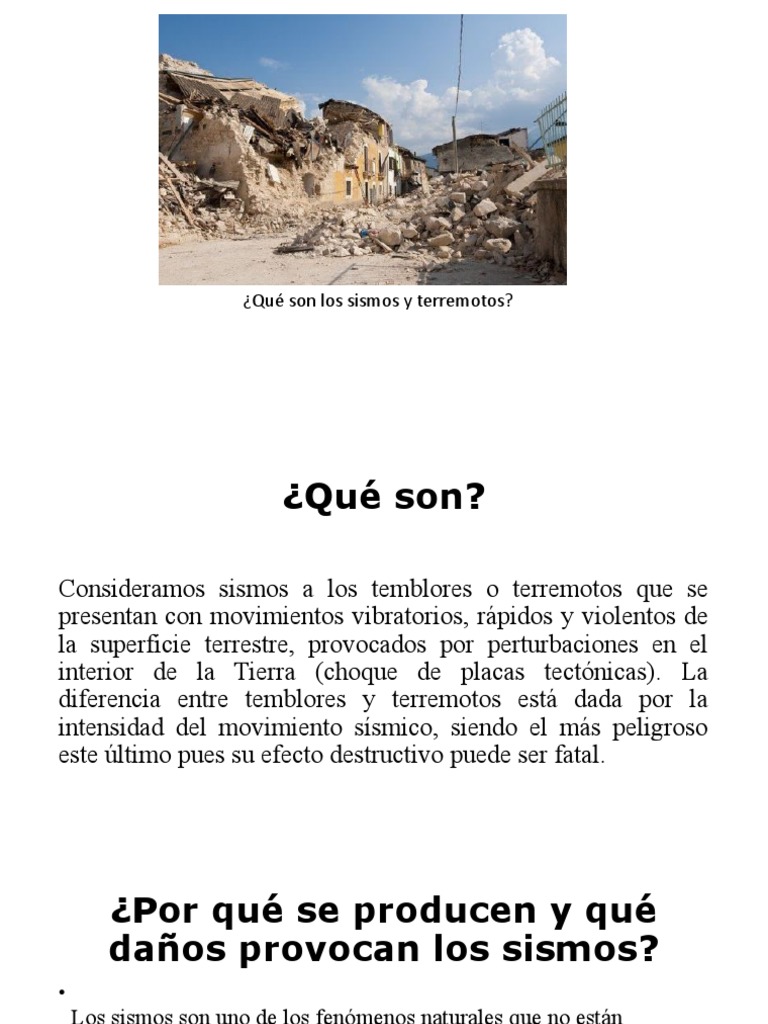 Terremotos y Sismos | PDF | Temblores | Elasticidad (Física)