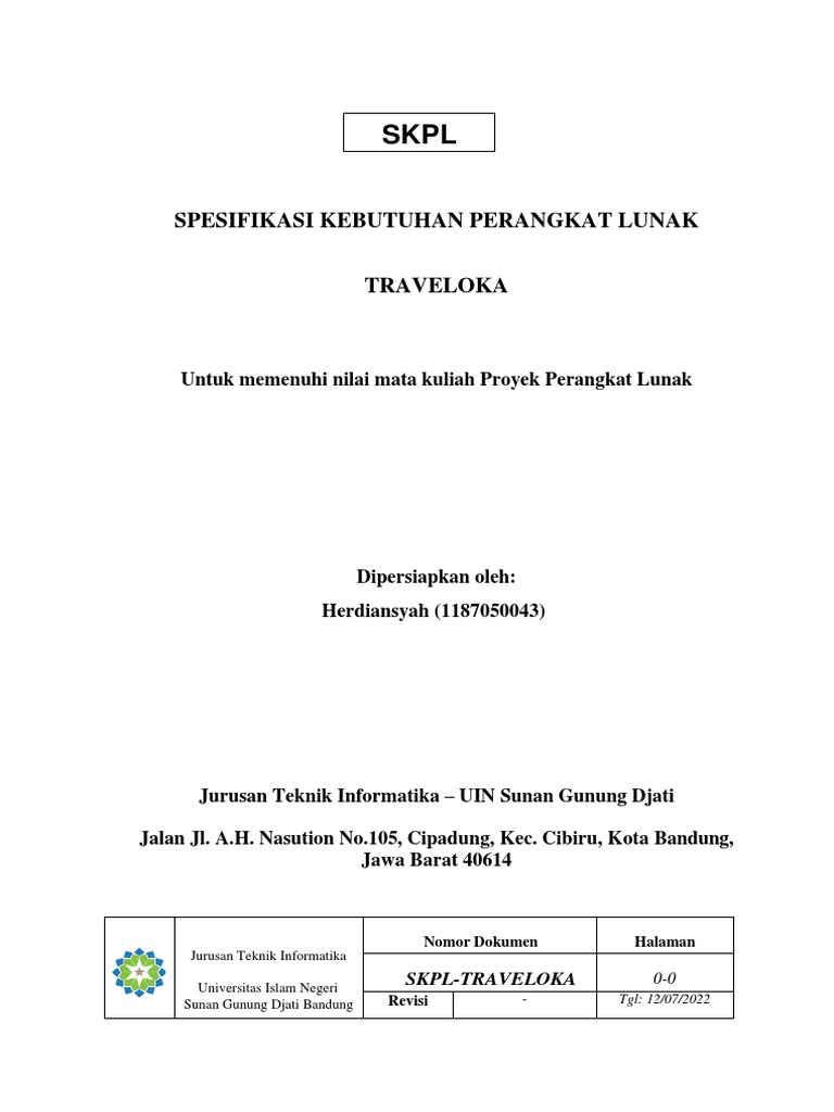 SKPL Traveloka | PDF