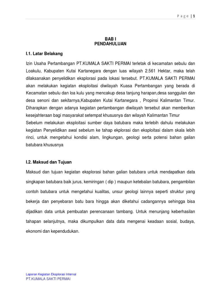 Summary PT Kumala Sakti Permai | PDF