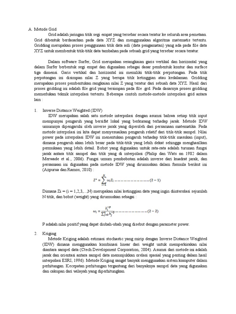Metode Interpolasi Grid | PDF | Sains & Matematika