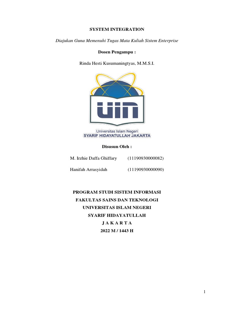 Integrasi Sistem dalam Organisasi ERP | PDF