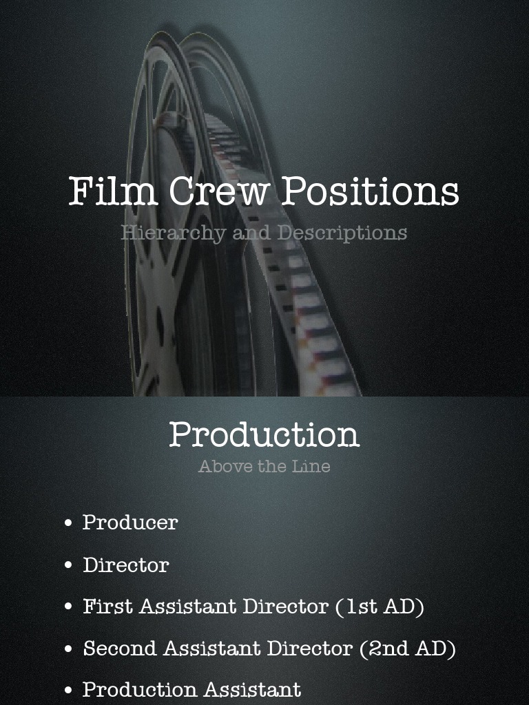 Film Crew Positions | Download Free PDF | Microphone | Filmmaking