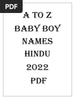 Hindu Baby Boy Names 2023 PDF | PDF | Shiva | Hindu Mythology