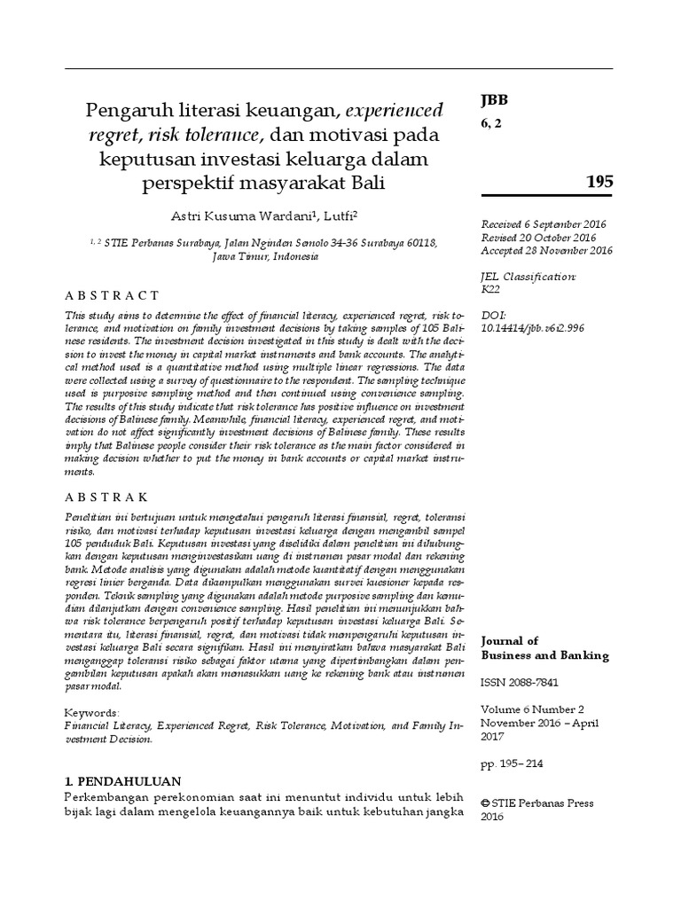 Pengukuran Risiko Saham 2 | PDF | Pengelolaan Keuangan & Uang | Ilmu Sosial