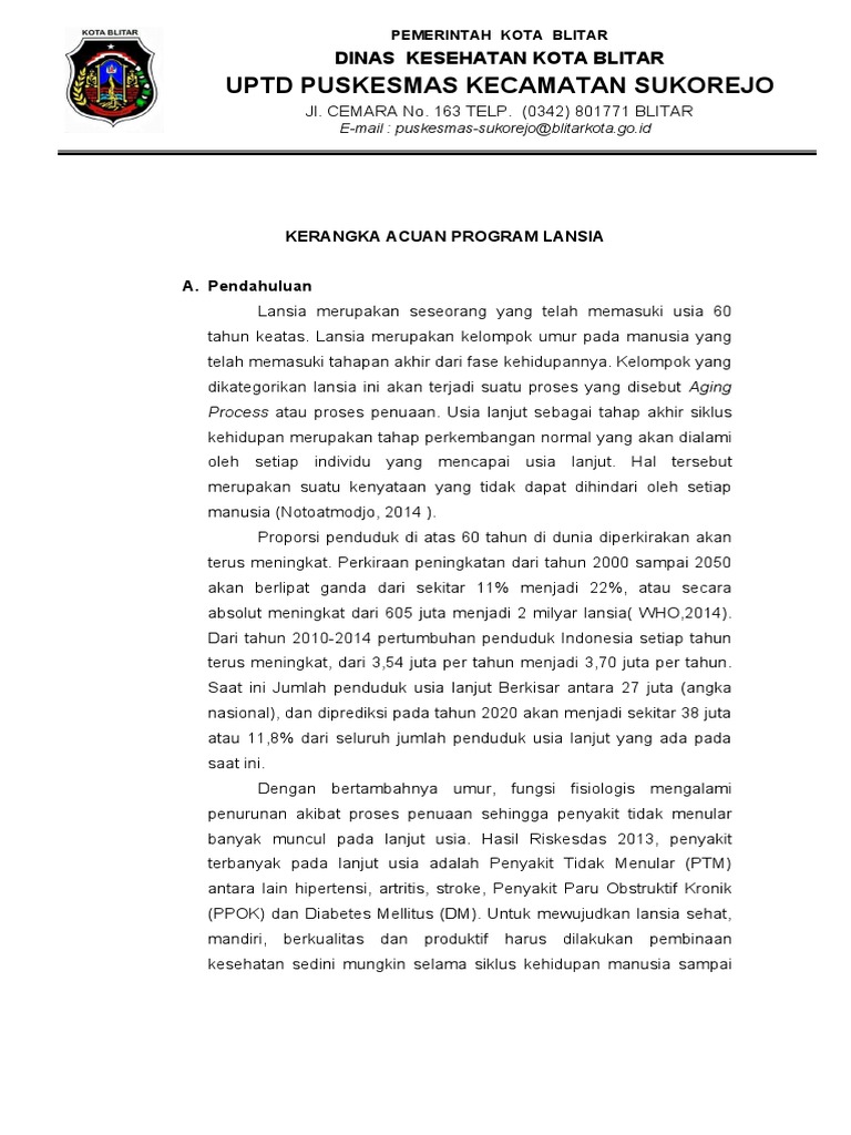 Kap Program Lansia 2021 Belum Fix | PDF