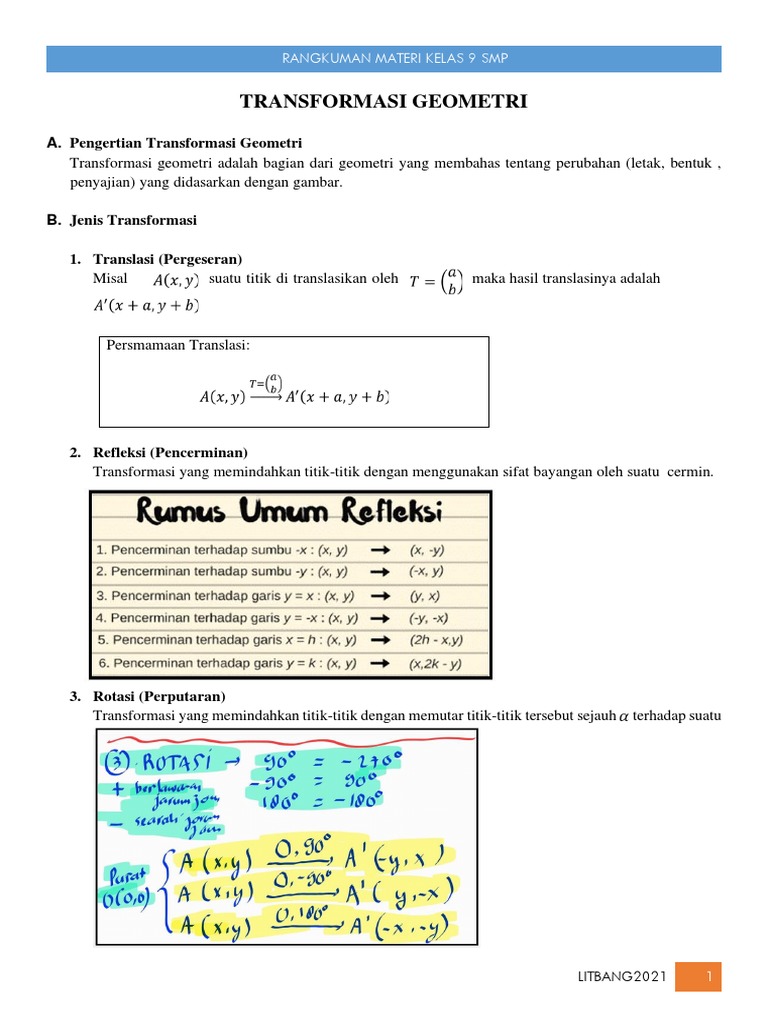 Bab 4 - Transformasi | PDF