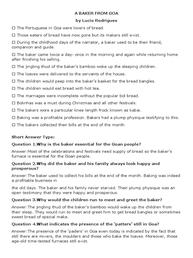 A Baker From Goa | PDF | Baking | Breads