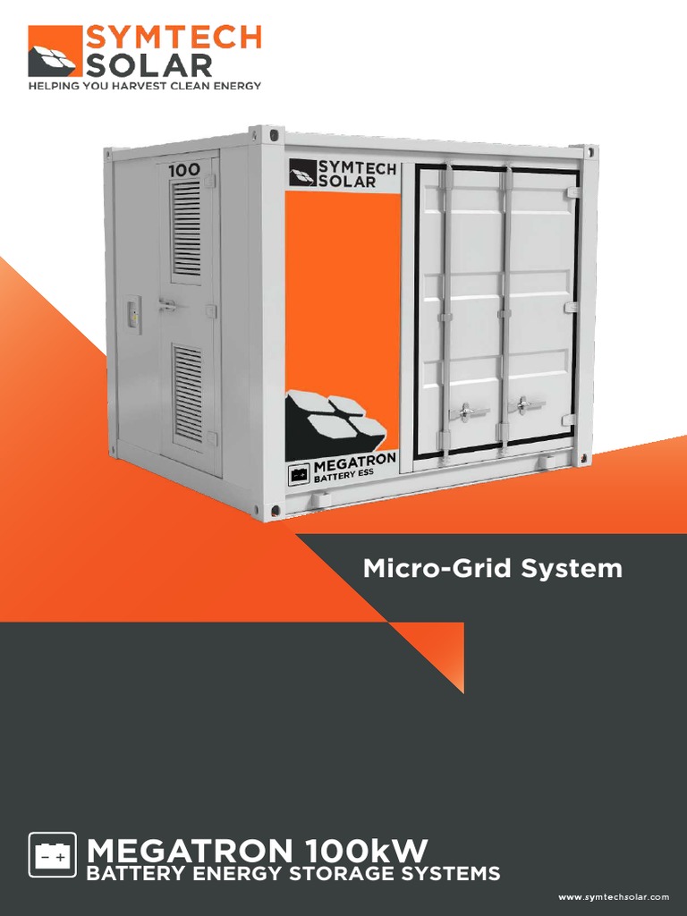 100kW MEGATRON - Battery Energy Storage Systems Datasheet - 2022 ...