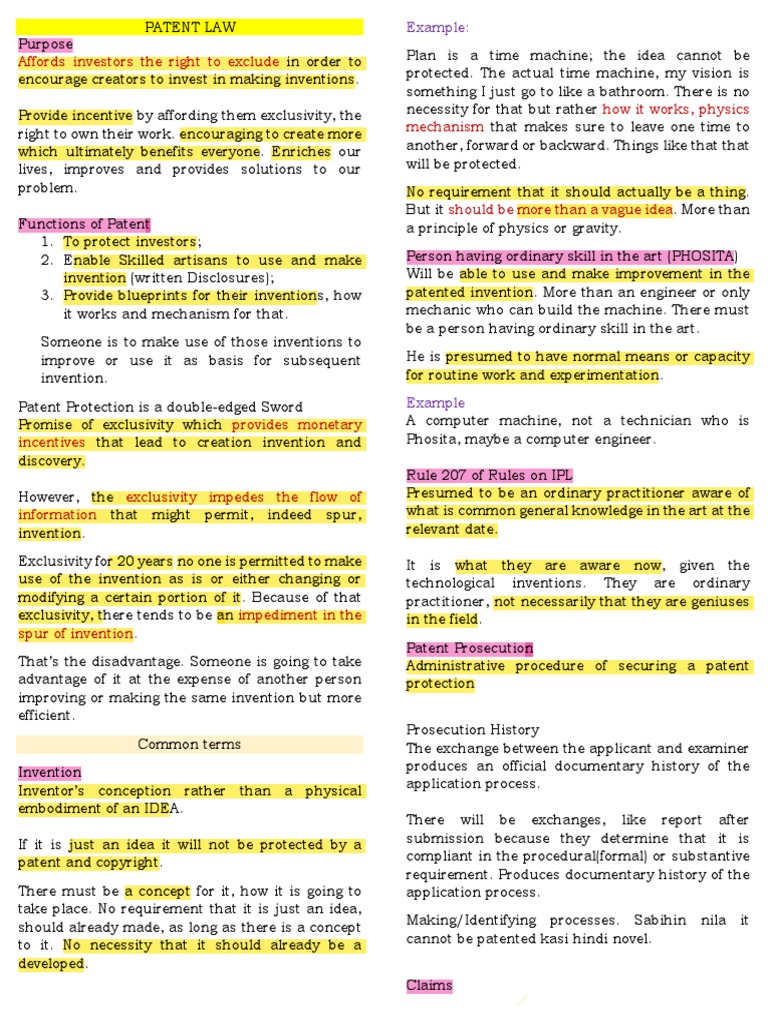 Affords Investors The Right To Exclude How It Works, Physics Mechanism | PDF | Prior Art ...