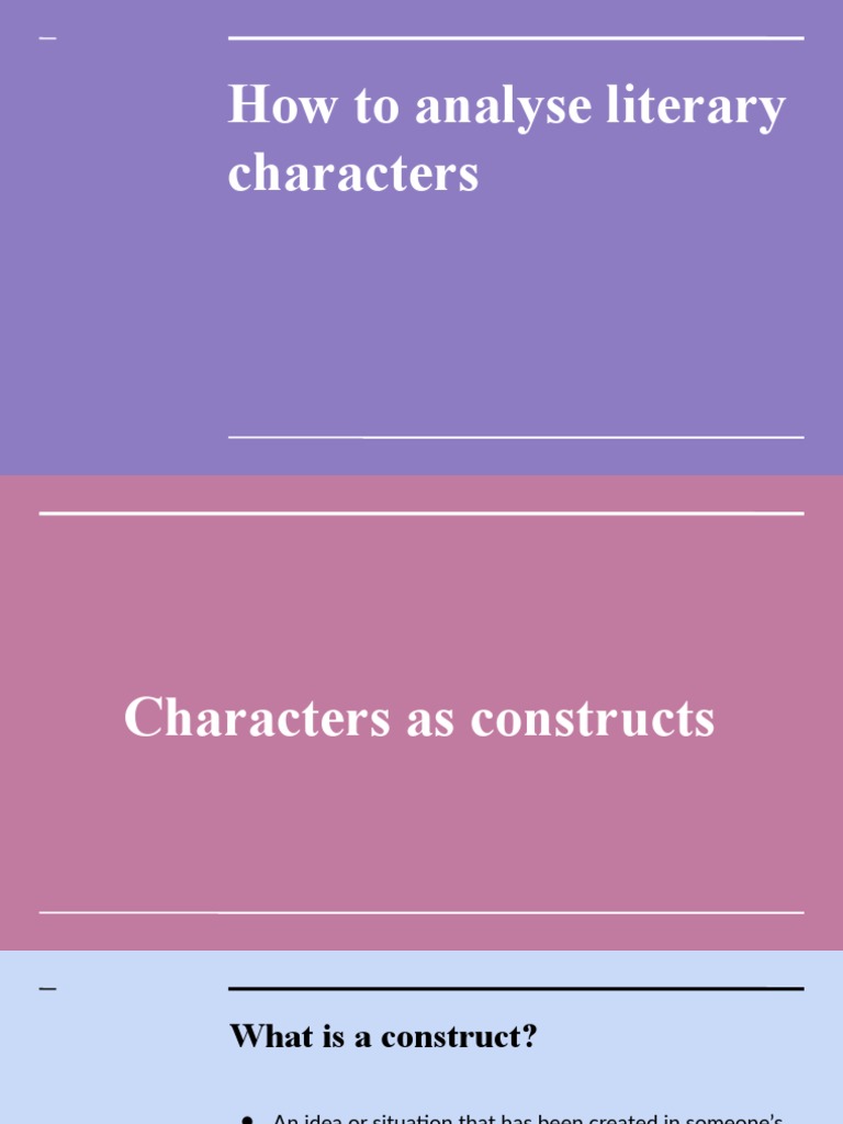 1 Criteria For Analyzing A Literary Character – MAHZGY