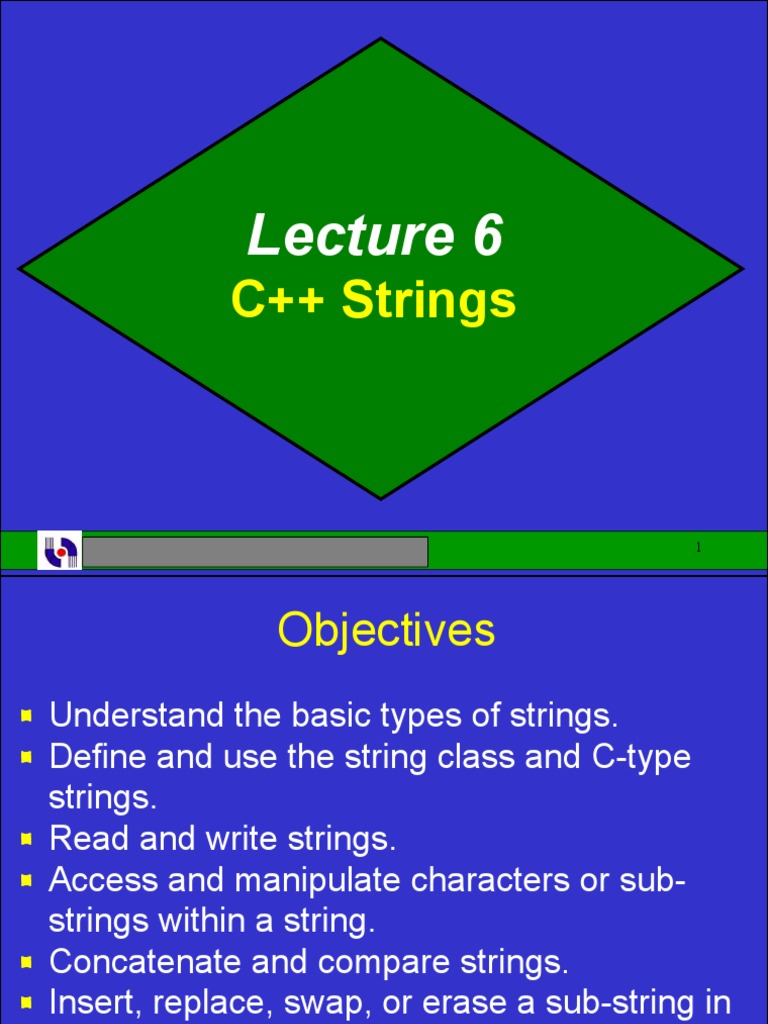 Module1 F Cstyle String Pdf String Computer Science Class Computer Programming