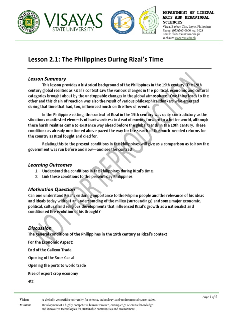 LESSON2.1 | PDF | Philippines | Spanish Empire