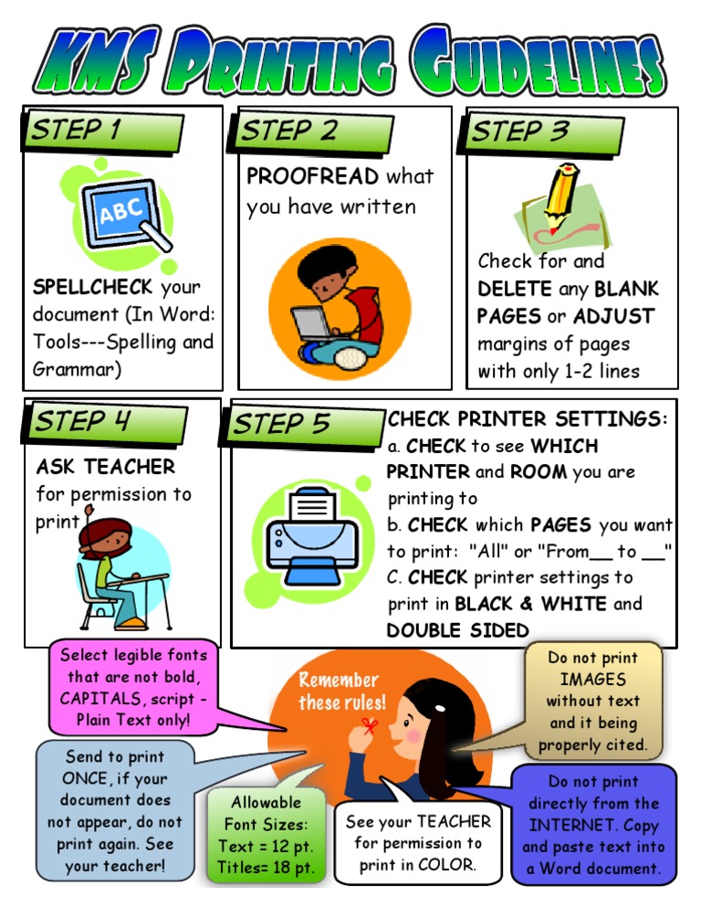 2011 12print Guidelines | PDF | Printer (Computing) | Printing