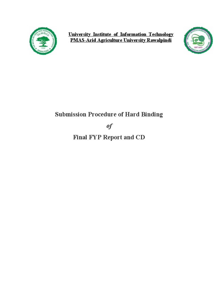 Submission Procedure of FYP Final Report | PDF | Computing | Science