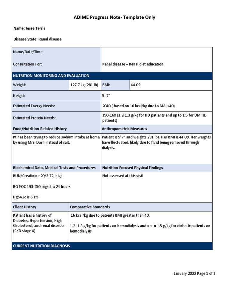 Renal Case Study | PDF | Chronic Kidney Disease | Kidney