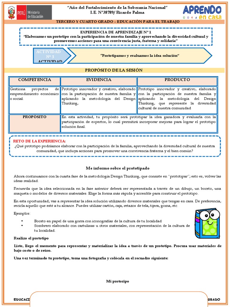 (3y4) 1 ACTIVIDAD DE EPT #03 | PDF